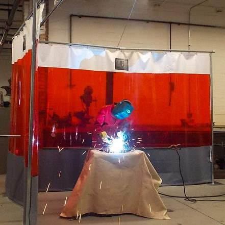 WC-9 Welding Partition - Steel Guard Safety